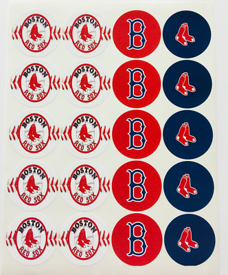 SET of 40- 2" BOSTON RED SOX ADHESIVE STICKERS | eBay