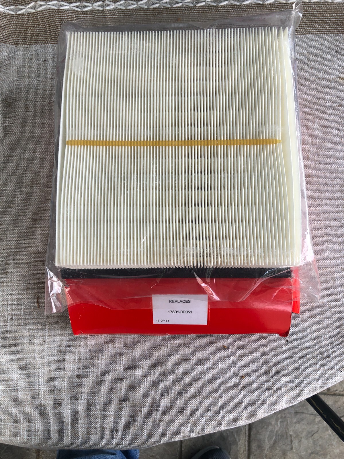 Genuine Toyota Sienna 17801-0p051 178010P051 Engine Air Filter OEM for ...