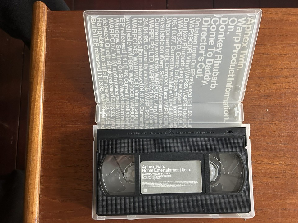 aphex twin come to daddy vhs | eBay UK