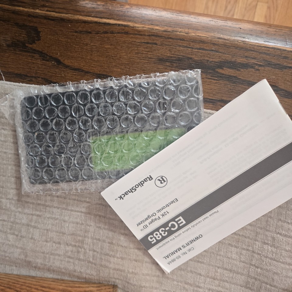 Vintage Radio Shack Pager ID Electronic Organizer Rolodex New in Box ...