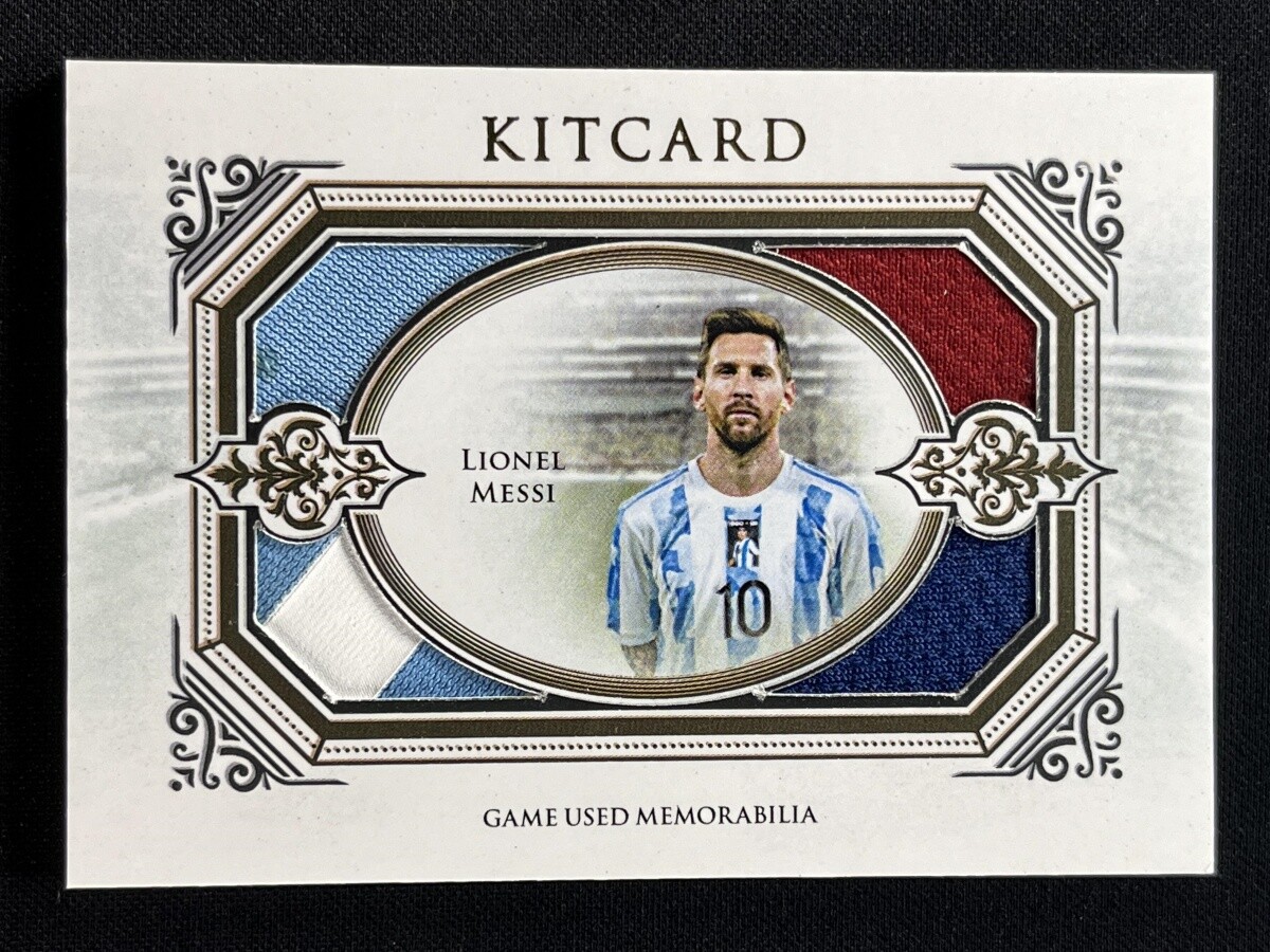 2021 Futera Unique Lionel Messi Kitcard Game Used Memorabilia Jersey ...