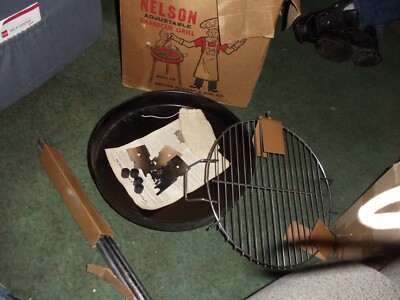 vintage Nelson Machine & Mfg Co. Grill model 116 RARE old stock open ...