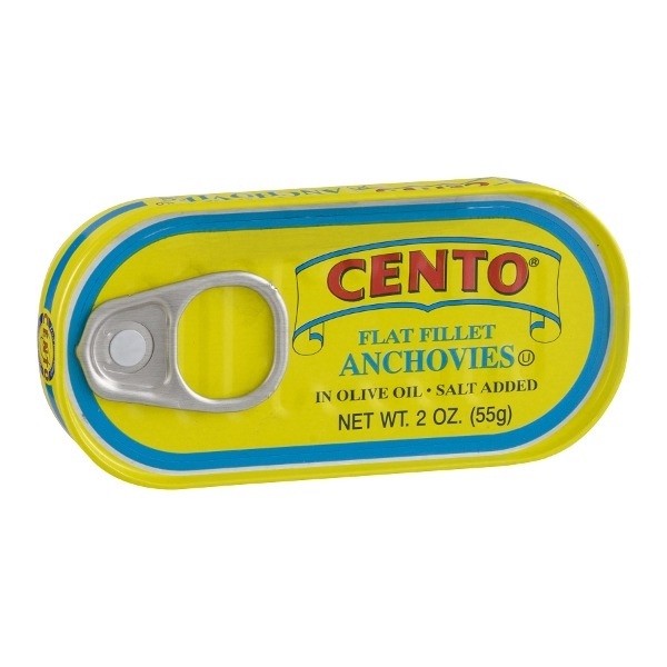 4 Tins of Cento Flat Fillet Anchovies in Olive Oil 2oz Each Expedited ...