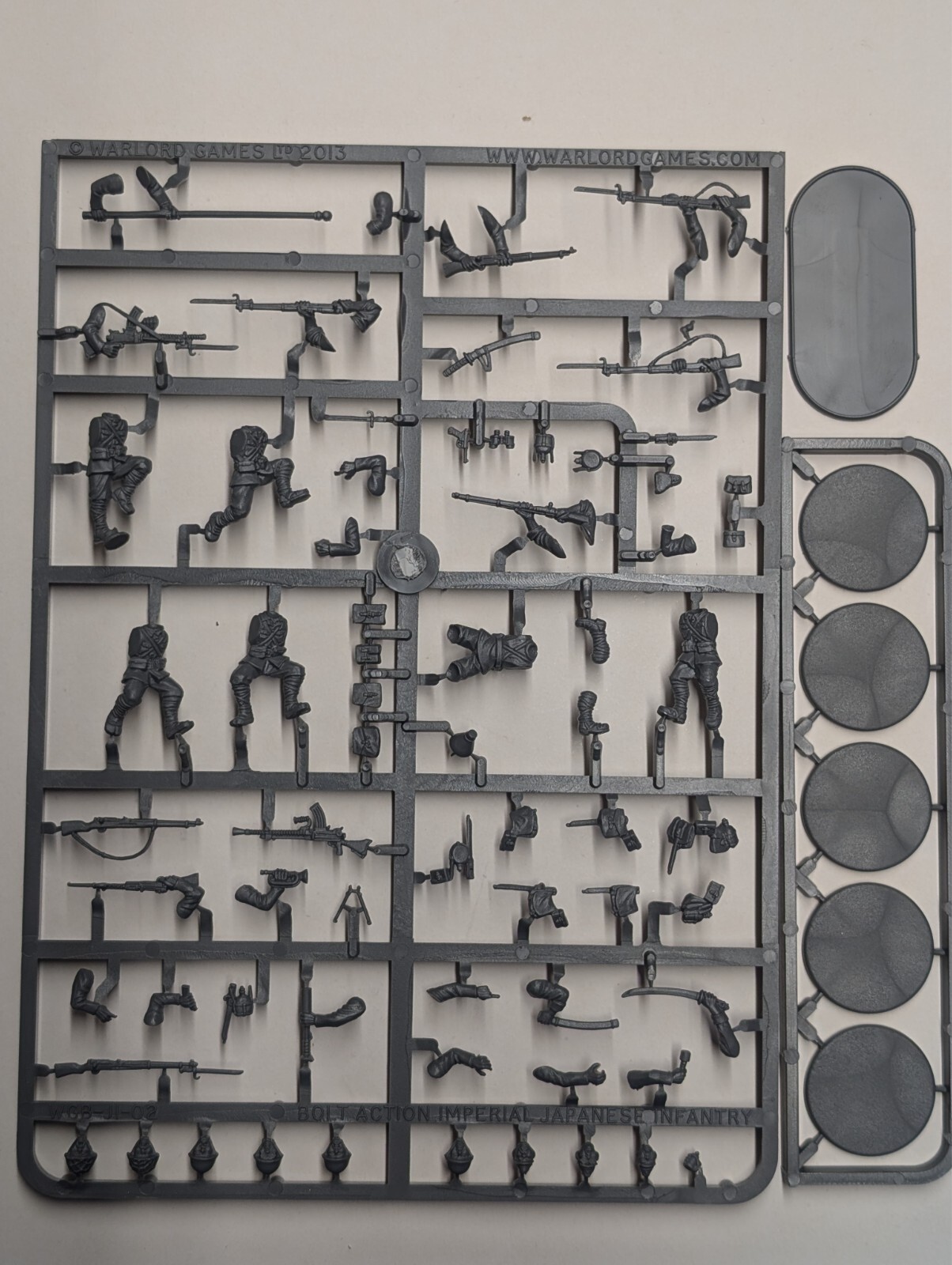 Japanese Infantry Sprue Bolt Action 28mm Plastic Multipose WWII Warlord ...