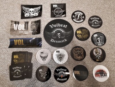 VOLBEAT COLLECTION - 15 Sticker, 6 Bierdeckel, Mauspad - NEU | eBay.de