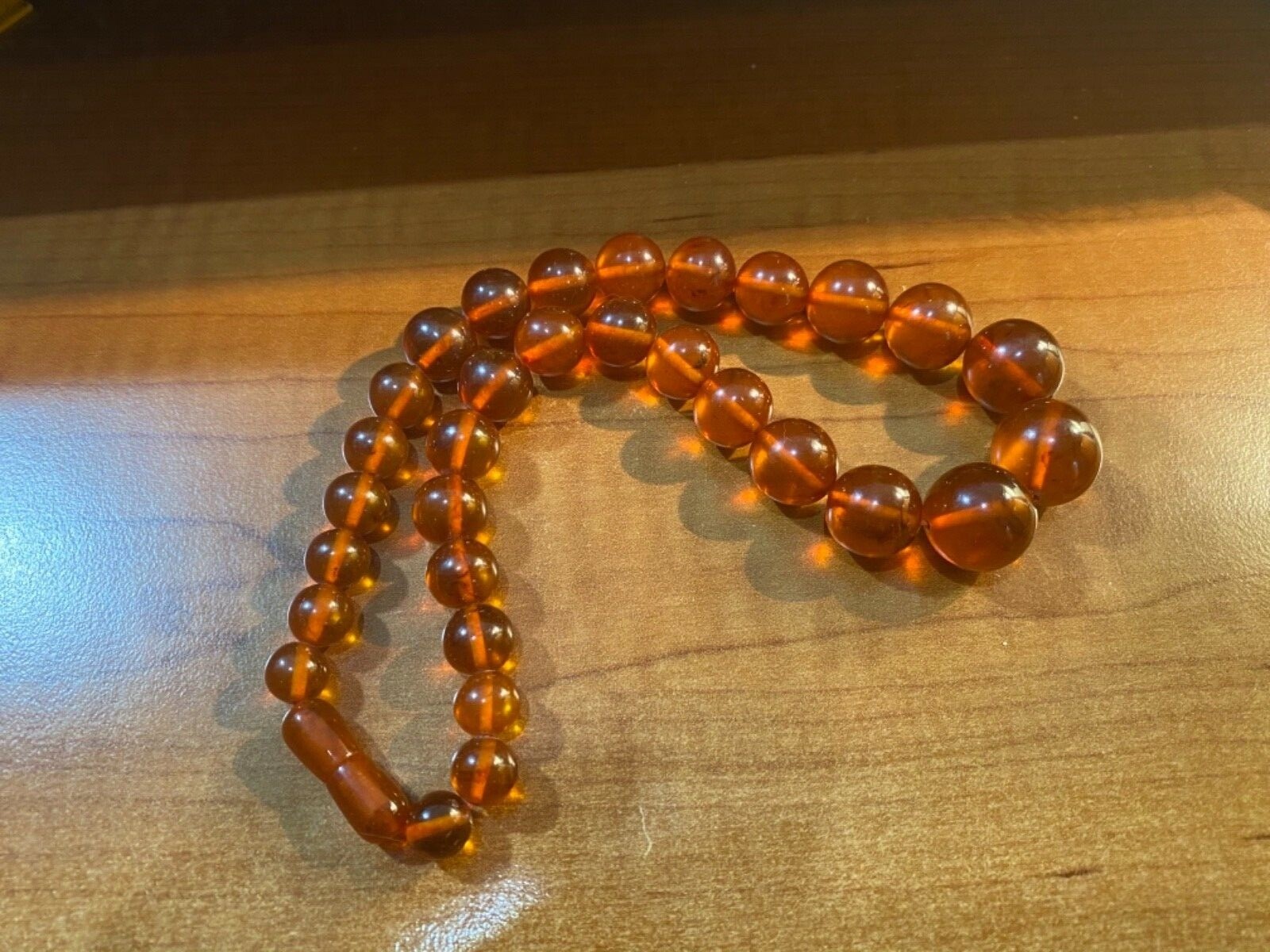 Very Old Chinese Baltic ball AMBER Bead 42 gram necklace honey color | eBay
