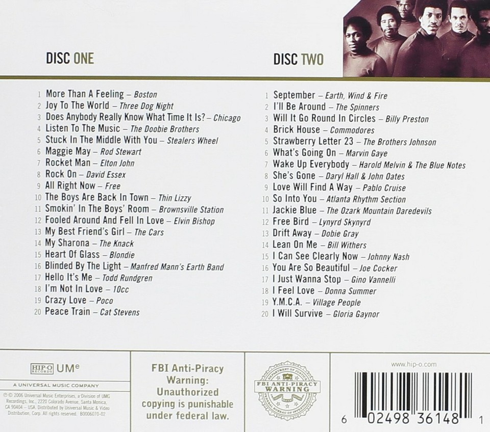 '70s Gold by Various Artists (CD, Jan-2006, 2 Discs, Hip-O) *NEW* FREE ...