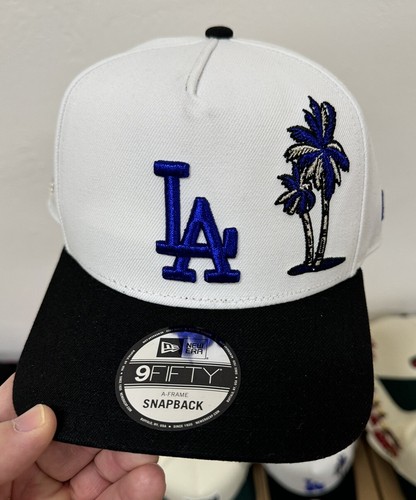 New Era Los Angeles Dodgers 9Fifty A Frame Snapback Hat Blue White Palm ...