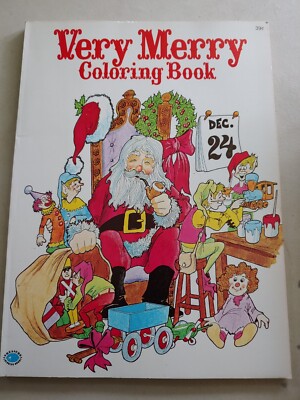Super Rare Vintage 1973 Very Merry Coloring Book Unused | eBay