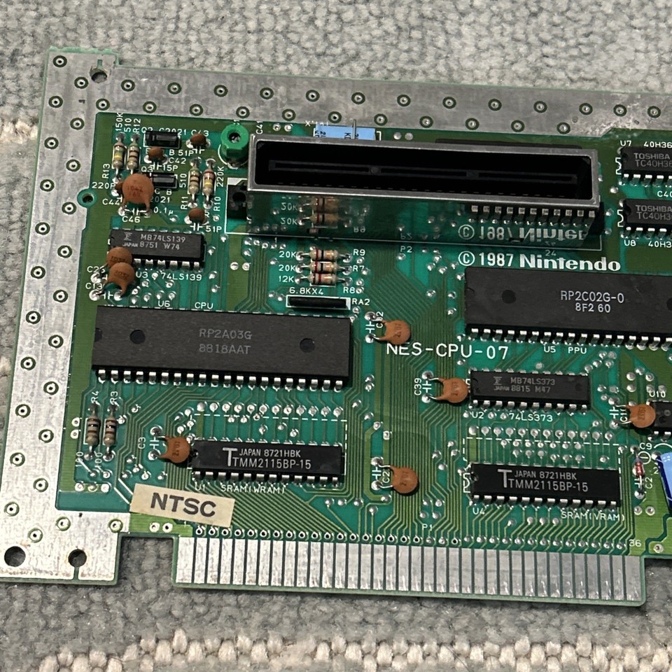 Original OEM Nintendo NES Console Motherboard Only CPU-07 TESTED ...