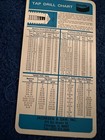 Bendix Tap Drill Chart/Decimal Equivalents Pocket Size | eBay