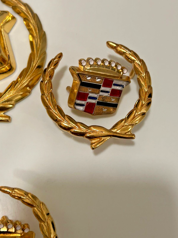 New Fits 1980-92 CADILLAC BROUGHAM HOOD ORNAMENT TRUNK EMBLEM PACKAGE ...