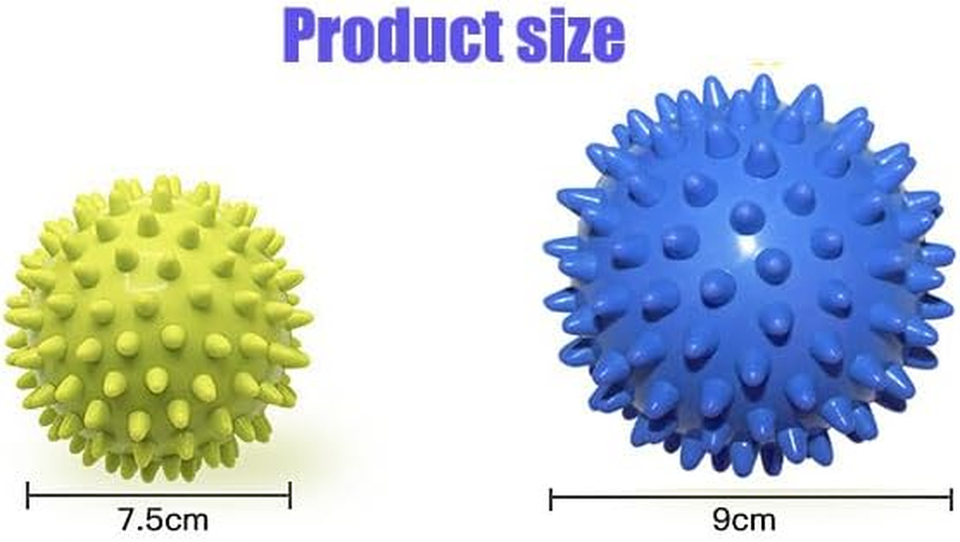 2 Pack Spiky Trigger Point Massage Balls, Green Blue Myofascial Release ...