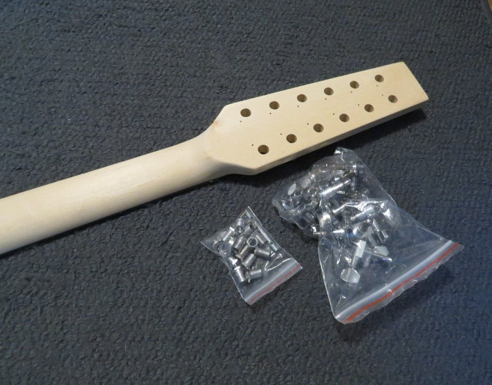 12 string electric guitar neck strat style with machince heads new ...