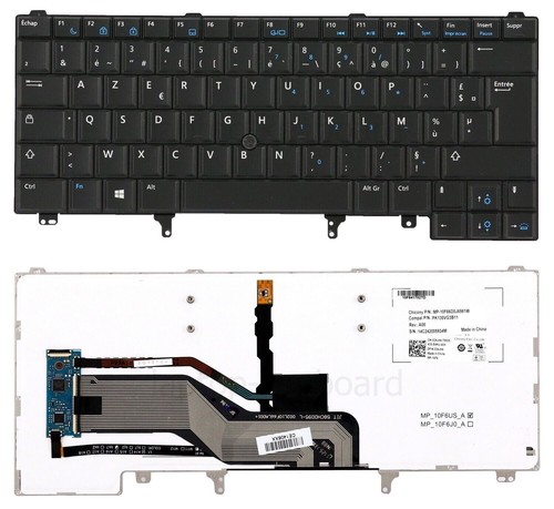 FRANÇAIS CLAVIER Keyboard DELL LATITUDE E5320 E5420 E5430 E5520 E6220 ...