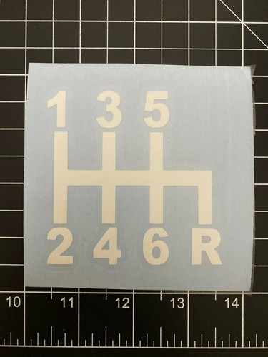 6 Speed Manual transmission decal sticker | eBay