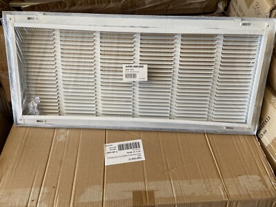 Steel Return Air Stamped Filter Grille White | eBay