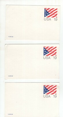 Lot of three USPS Post Cards - 1991 | eBay