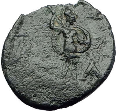 TEMNOS in AEOLIS 2-1CenBC ATHENA PROMACHOS Authentic Ancient Greek Coin ...