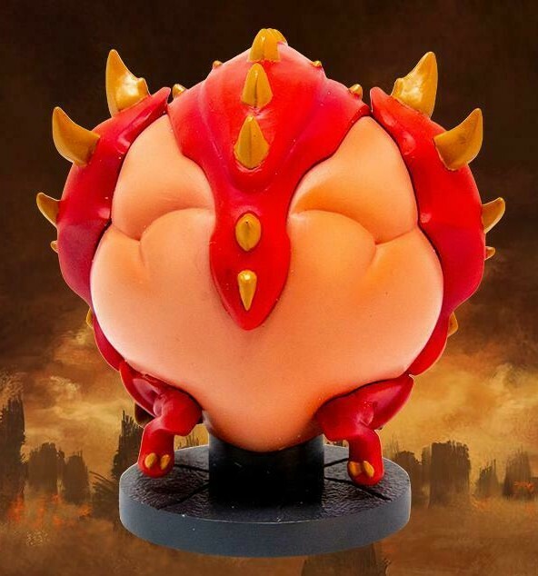 Doom Eternal Cacodemon Mini Figure + Sticker Official Demon Figurine ...