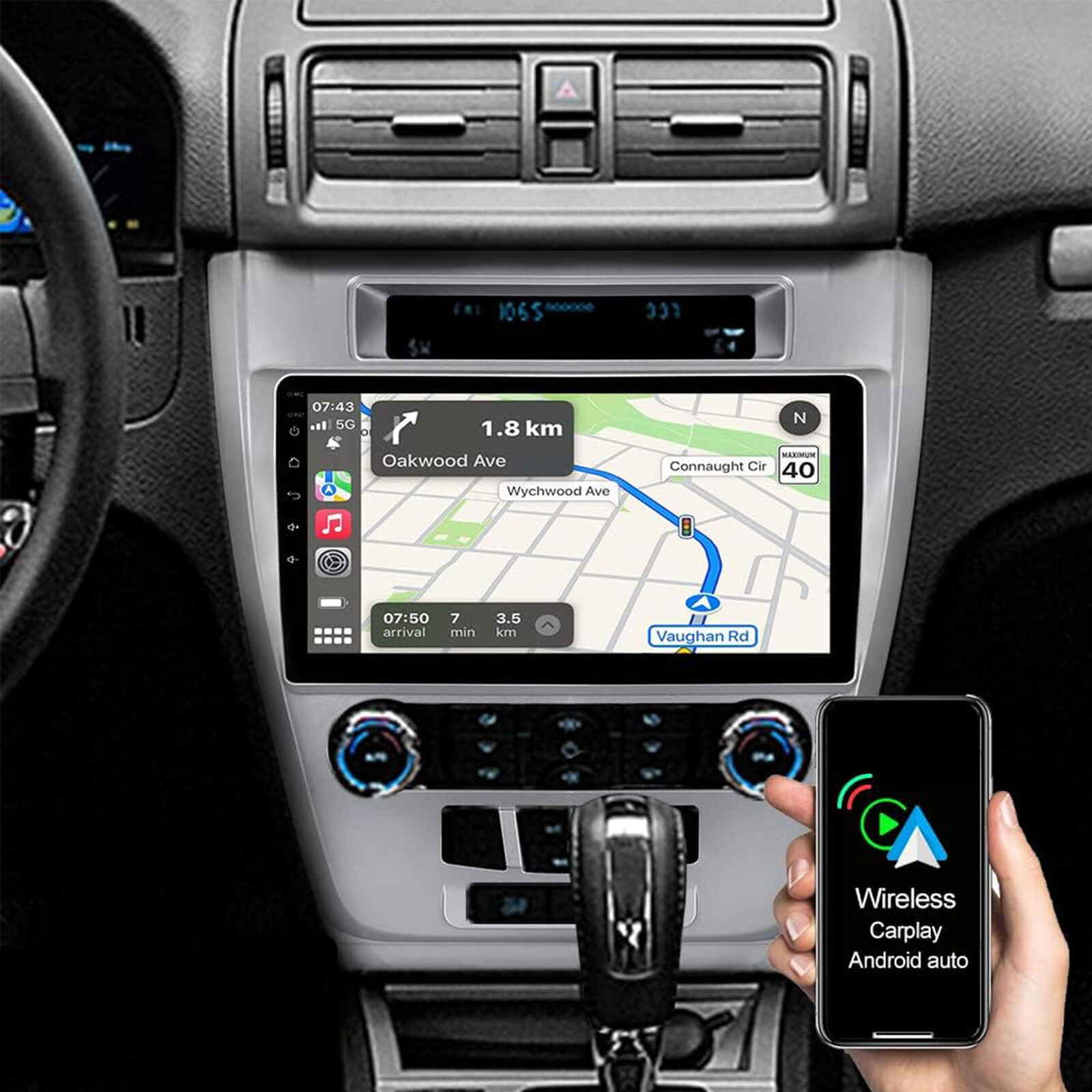 For 2010-2012 Ford Fusion Carplay Car Radio 32G Android 15 Navi GPS ...