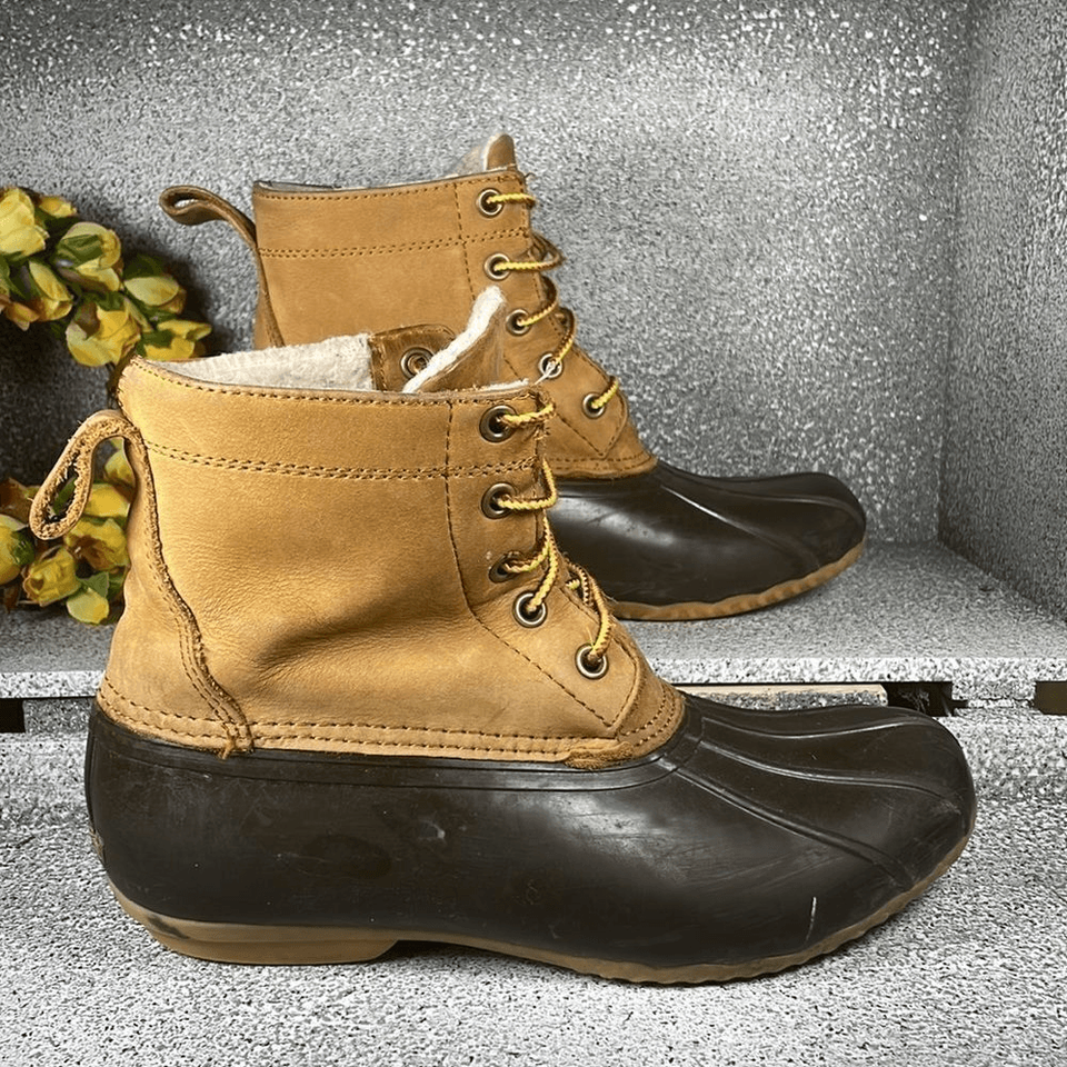 Field & Stream Merrimac Rain Boots Waders Leather and Rubber Shoes Bean ...