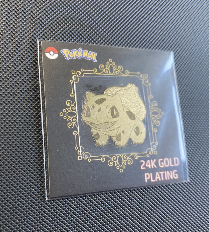 Bulbasaur 24k Gold Plated Pokémon Sticker Korean Candy | eBay