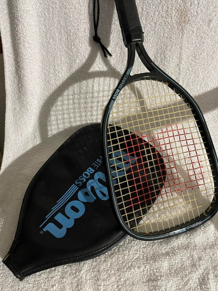 Wilson GRAPHITE BOSS Racket with Cover | eBay