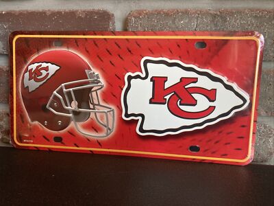 Kansas City Chiefs NFL Metal Embossed Aluminum License Plate 6 X 12 | eBay