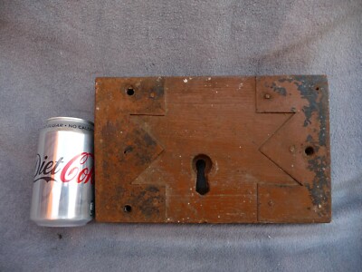 Antique Huge Church Chapel Door Lock Wood/Iron Architectural No Key Or ...