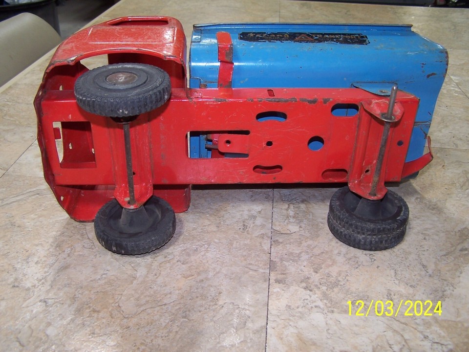 Vintage Pressed Steel Triang Dump Truck | eBay