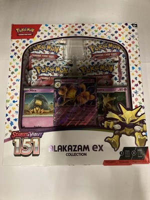 Pokemon TCG Scarlet and Violet - 151 Alakazam ex Collection Box | eBay