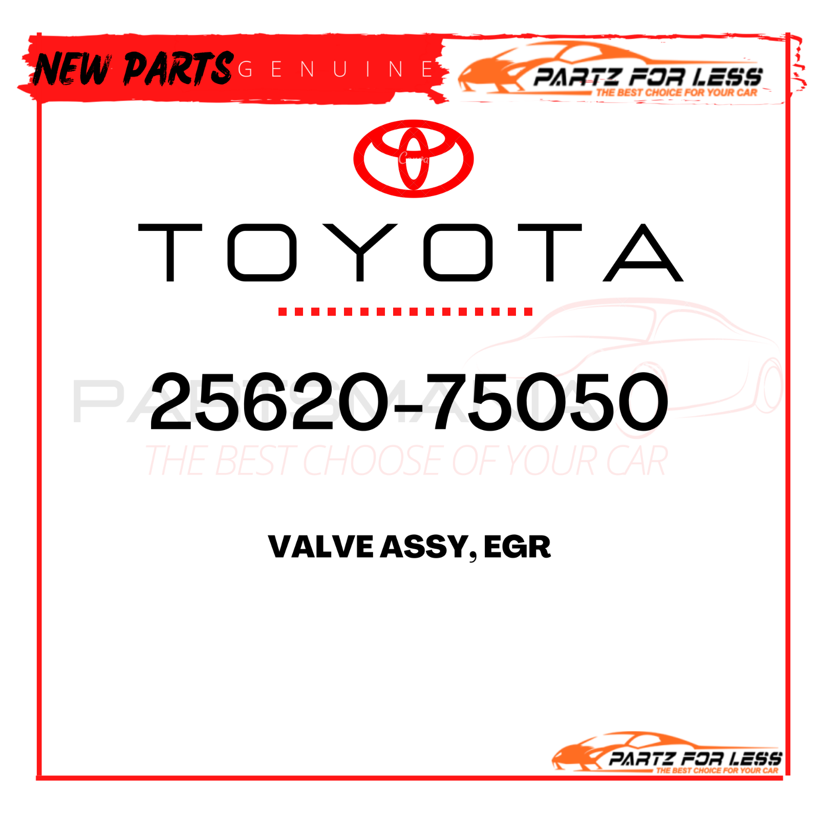 25620-75050 TOYOTA GENUINE Tacoma 4Runner Hilux Land Cruiser VALVE ASSY ...