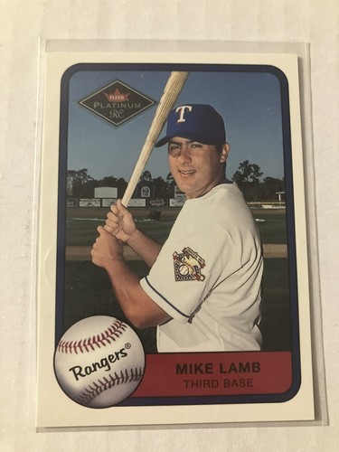 2001 (RANGERS) Fleer Platinum Parallel #345 Mike Lamb /201 | eBay