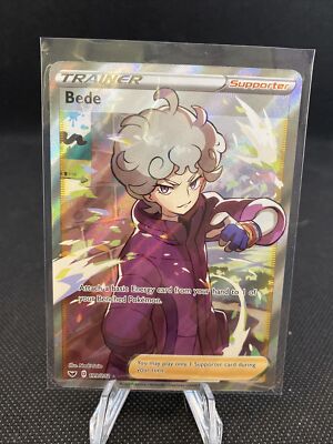 Bede Full Art 199/202 Sword and Shield Ultra Rare Holo Pokemon Card | eBay