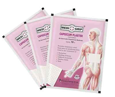 Medigrip Pain Relief capsicum plaster Pain Relief for Muscles Joints ...