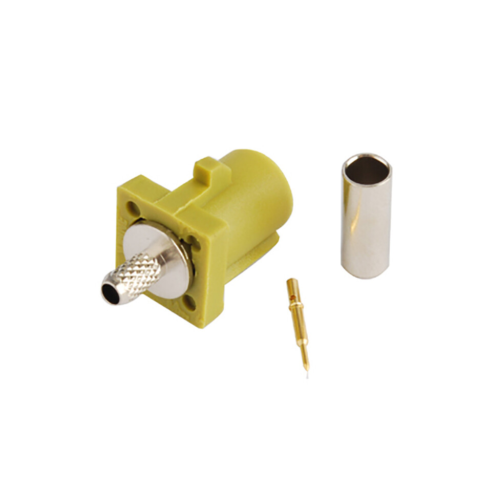 5PCS Curry Fakra K Male Crimp Connector Satellitic Radio for RG316 ...