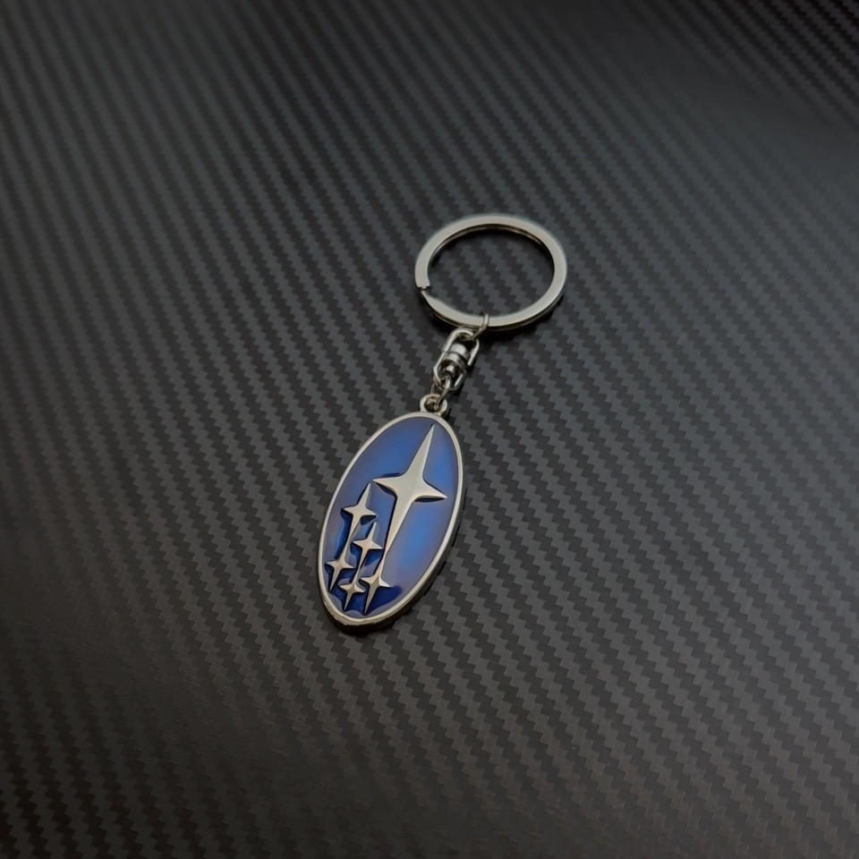 Subaru Logo Enamel Keychain US Seller Free Shipping | eBay