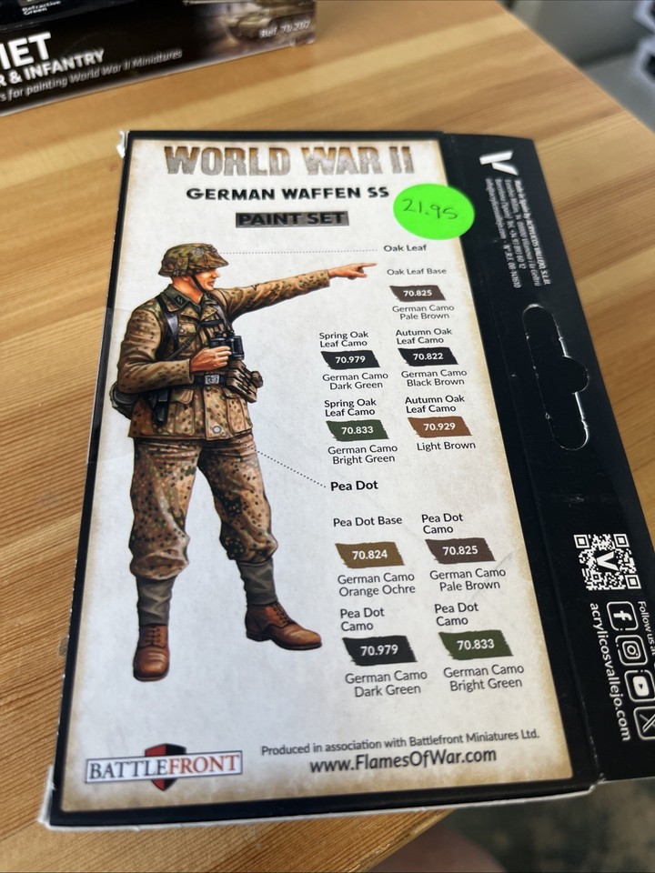 Vallejo #70207 WW2 German Waffen SS Colors Set (6) | eBay