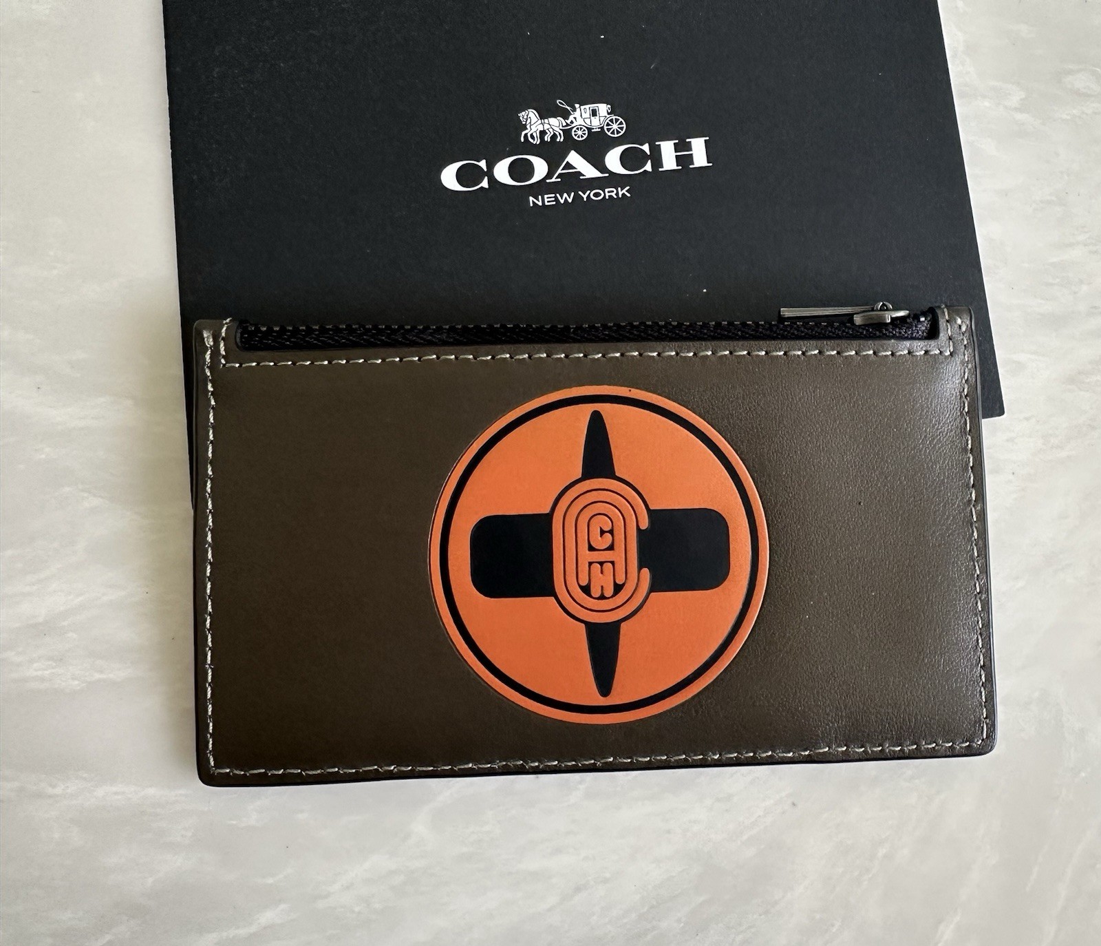 COACH X MICHAEL B JORDAN NARUTO GREEN/MULTI LEATHER Z… - Gem