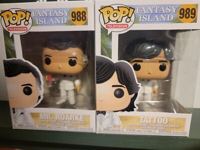 Funko Pop! Vinyl: Fantasy Island - Mr. Rourke #988 and Tattoo #989 | eBay