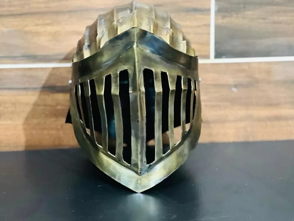 18guage Larp Armor Dark souls inspired helmet Alva Knight Old Metal ...