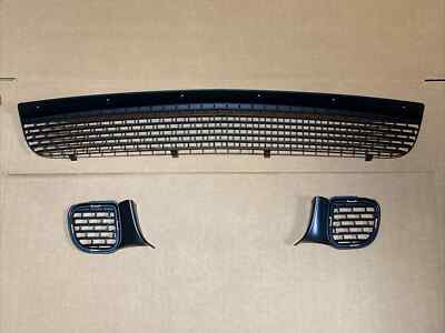 3PC Set 2015-2022 CHALLENGER SRT HELLCAT Front Bumper Lower Grille w ...