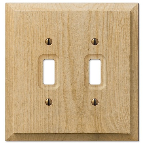 Amerelle Baker Alder Unfinished Wood Switch Plate & Outlet Covers ...