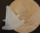 ACRYLIC Leather Embossing Stamp MASTER MASON MASONIC for Veg Tanned ...