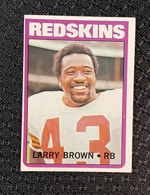 Larry Brown 1972 Topps Card# 95 Washington Redskins Pro Bowl All Pro ...