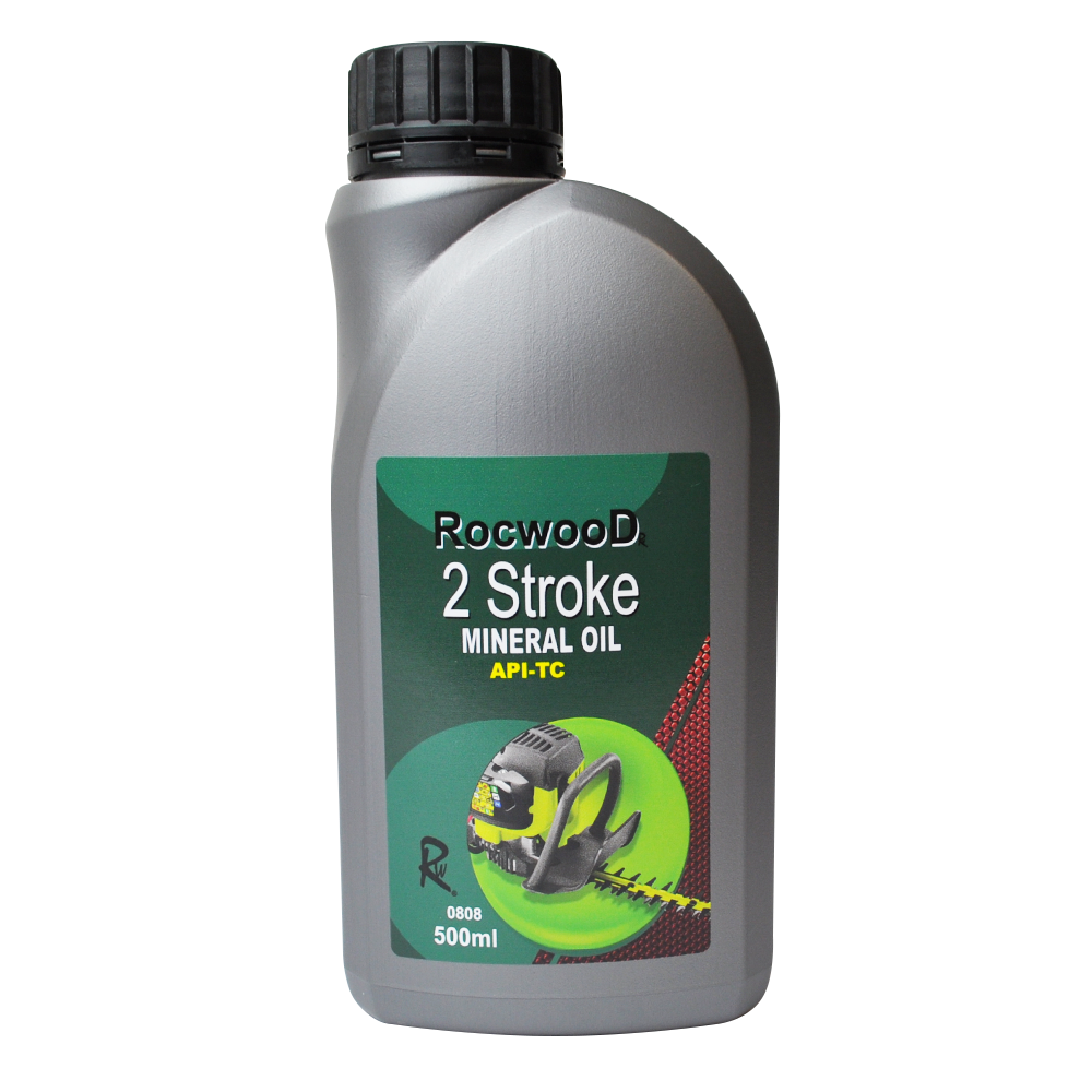 Two 2 Stroke Engine Oil 500ML For Chainsaw Strimmer Brushcutter Cut Off ...
