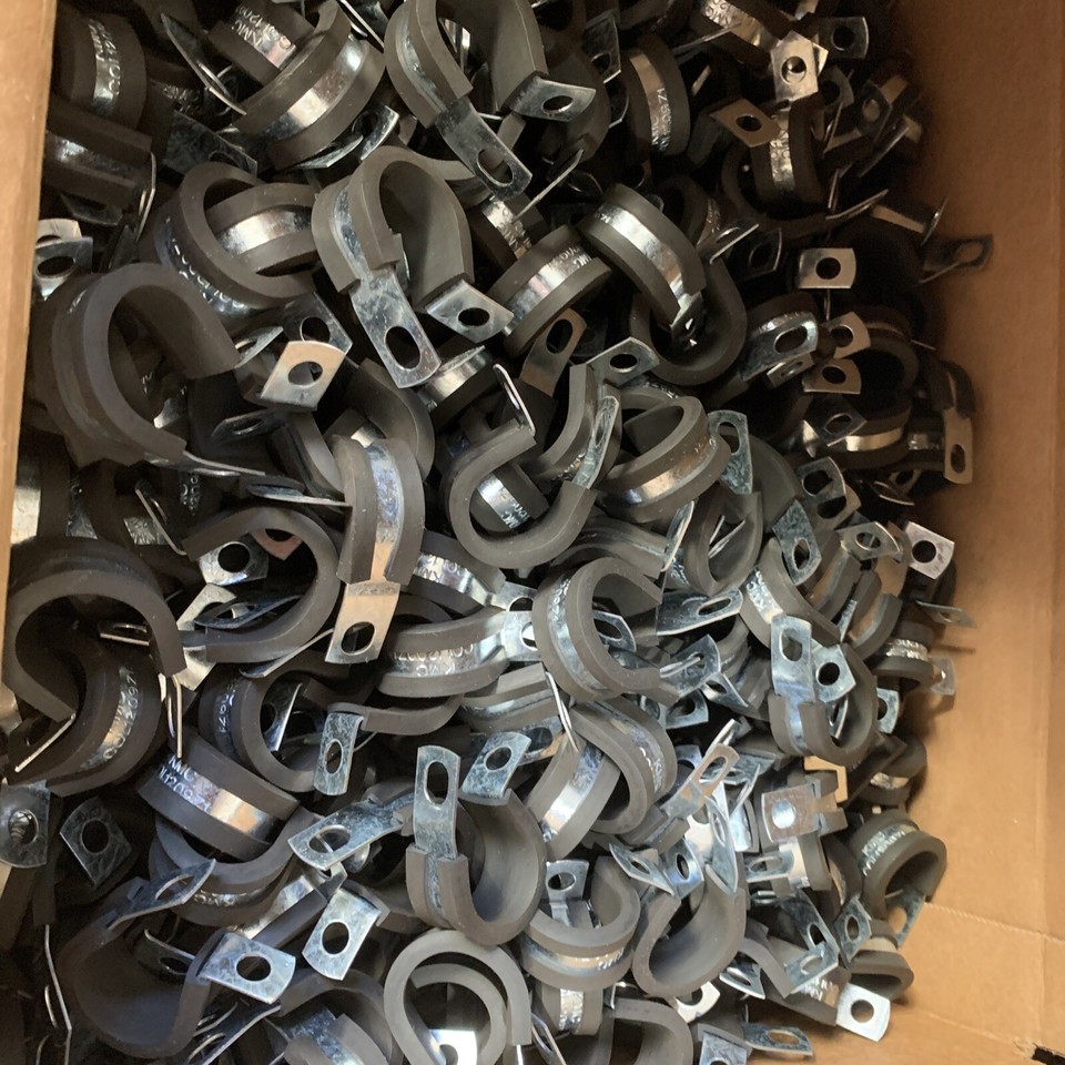Padded Clamp Col1209z1 Clamp,Od 3/4 In,1/2 In W,Cushion, 500 Count | eBay