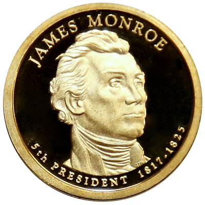2008 -S James Monroe Presidential Proof Dollar Gem Deep Cameo US Coin ...
