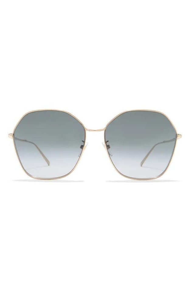 $450 - Givenchy 63mm Gradient Round Sunglasses in Gold/Grey Style GV ...